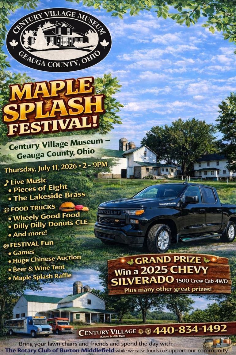 Maple Splash Festival 2026 - Century Village Museum
